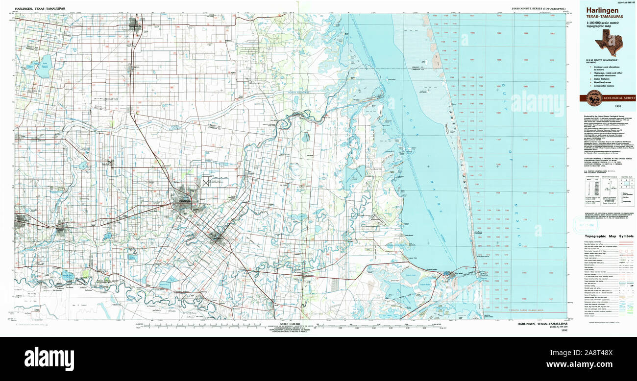 Map of harlingen texas hi-res stock photography and images - Alamy