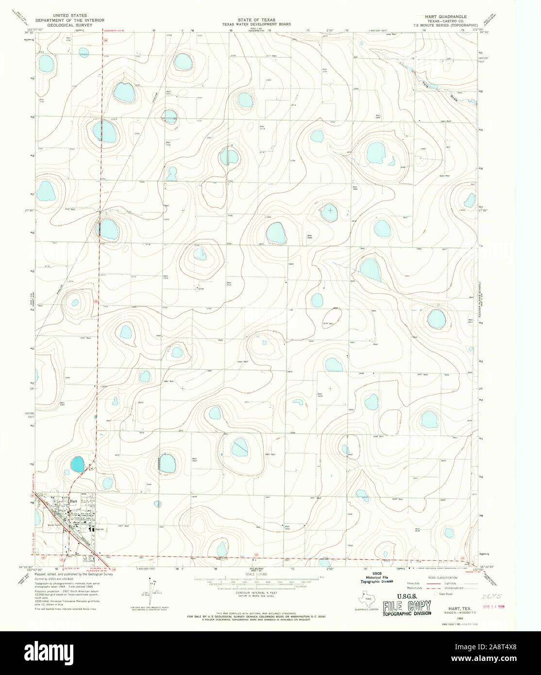 Hart texas map hi-res stock photography and images - Alamy