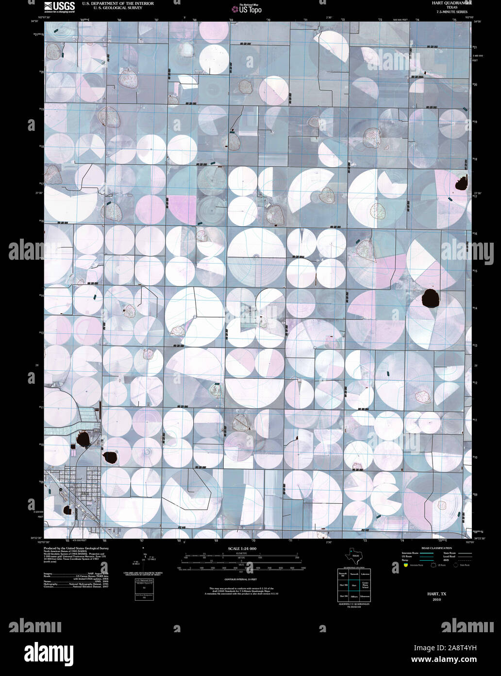 Hart texas map hi-res stock photography and images - Alamy