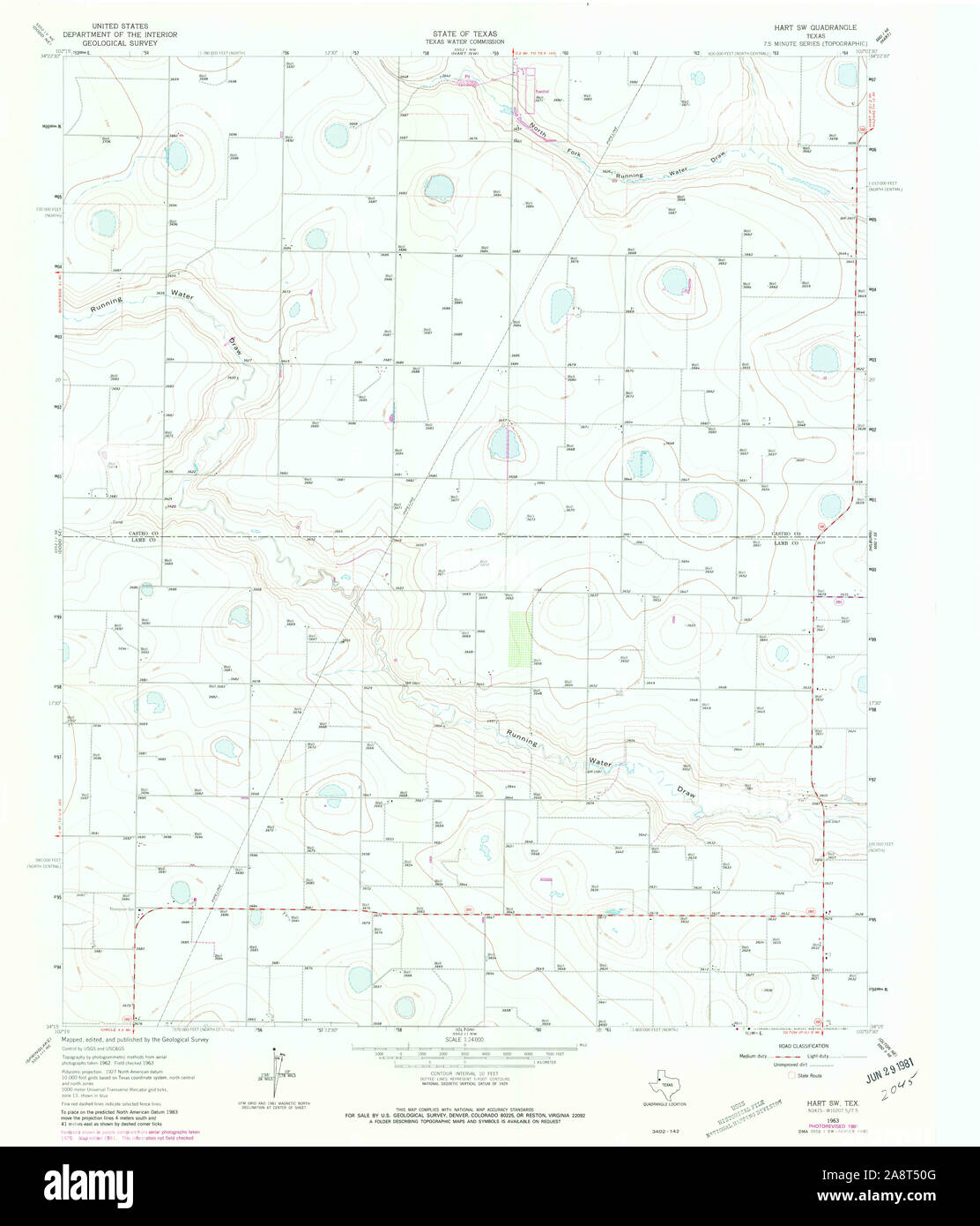 Hart texas map hi-res stock photography and images - Alamy