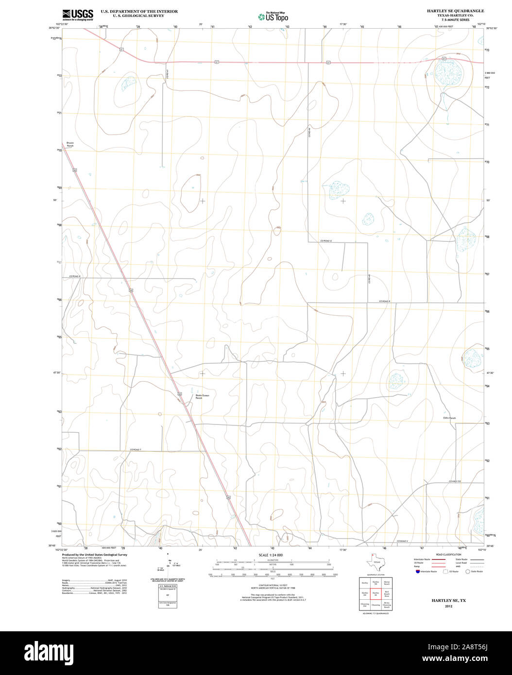 Map of hartley hi-res stock photography and images - Alamy