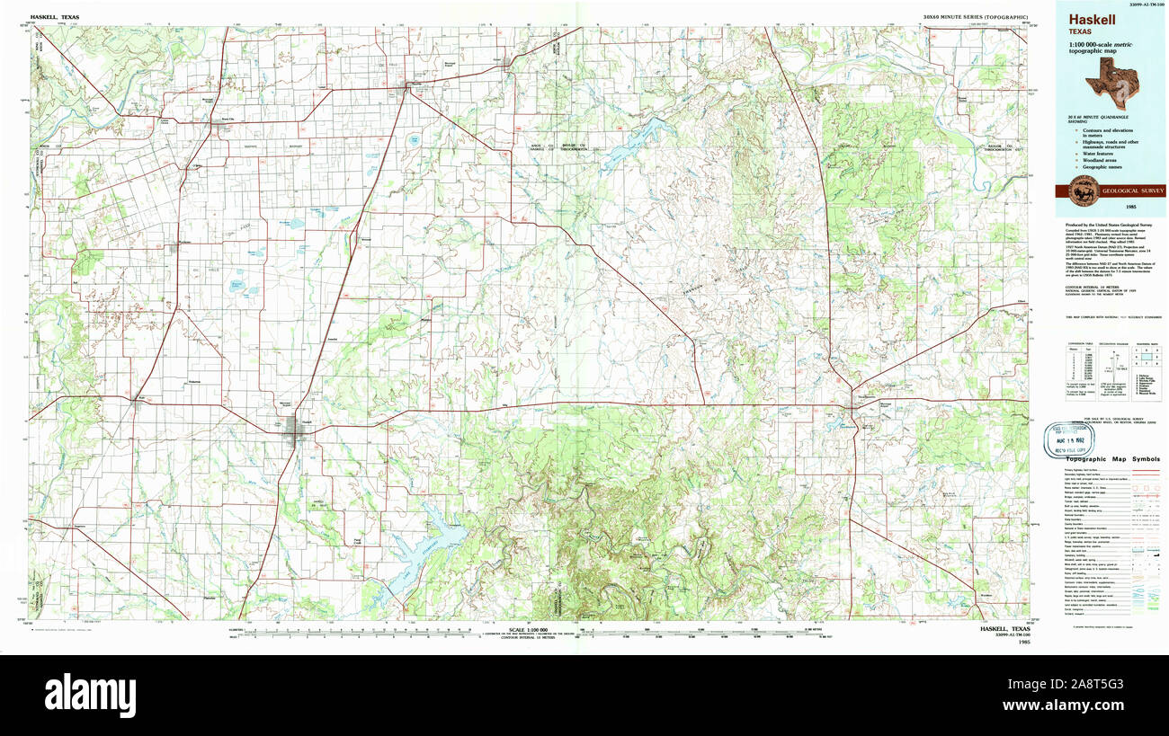 Map of haskell hi-res stock photography and images - Alamy