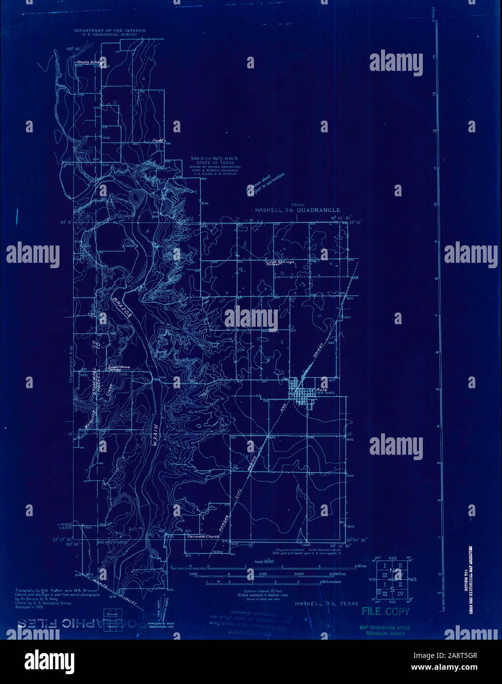 Map of haskell texas hi-res stock photography and images - Alamy