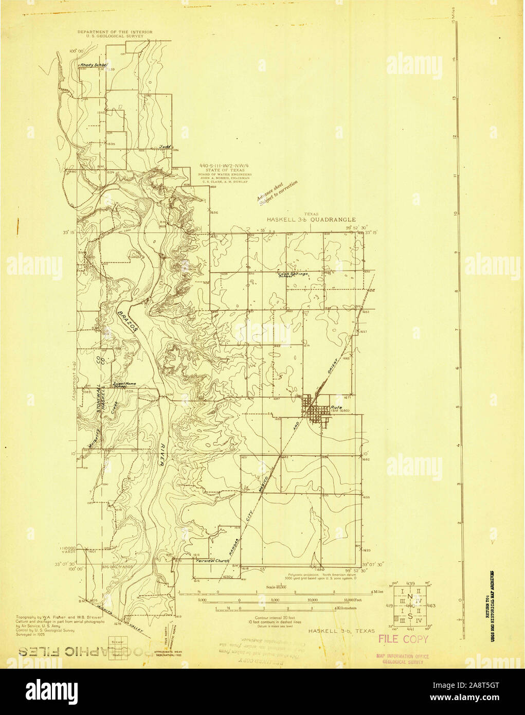 Map of haskell texas hi-res stock photography and images - Alamy