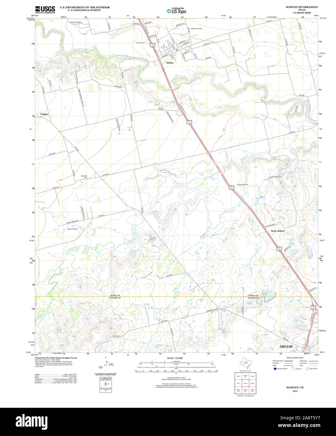 Hawley map hi-res stock photography and images - Alamy