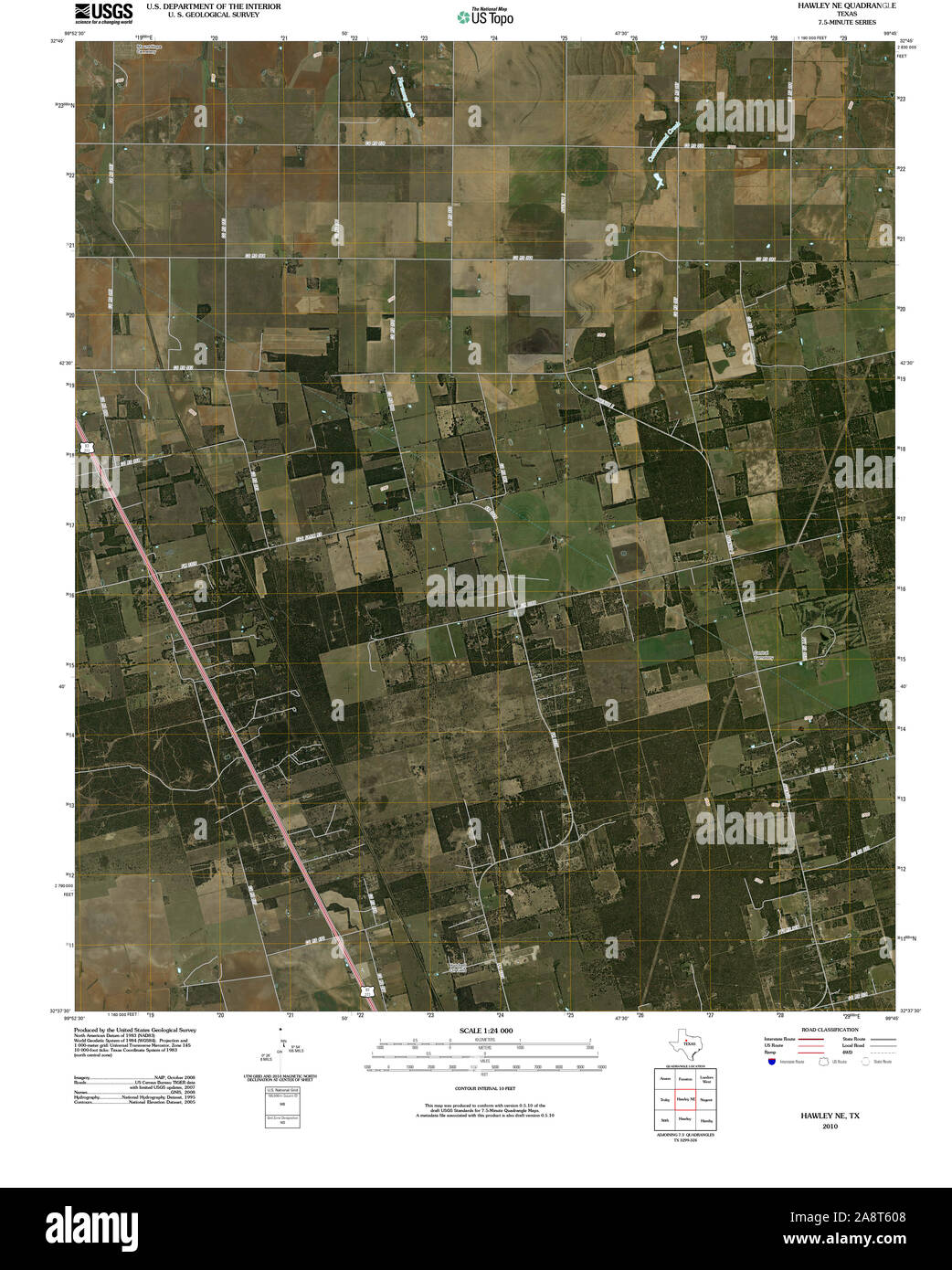 Hawley map hi-res stock photography and images - Alamy