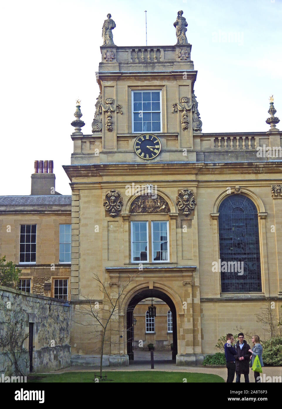 Trinity college chapel tower and clock one of the Oxford University ...