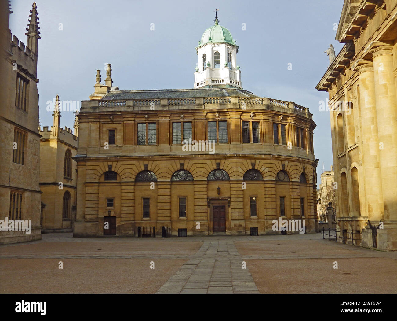 The Sheldonian Theatre in Oxford designed by Sir Christopher Wren ...