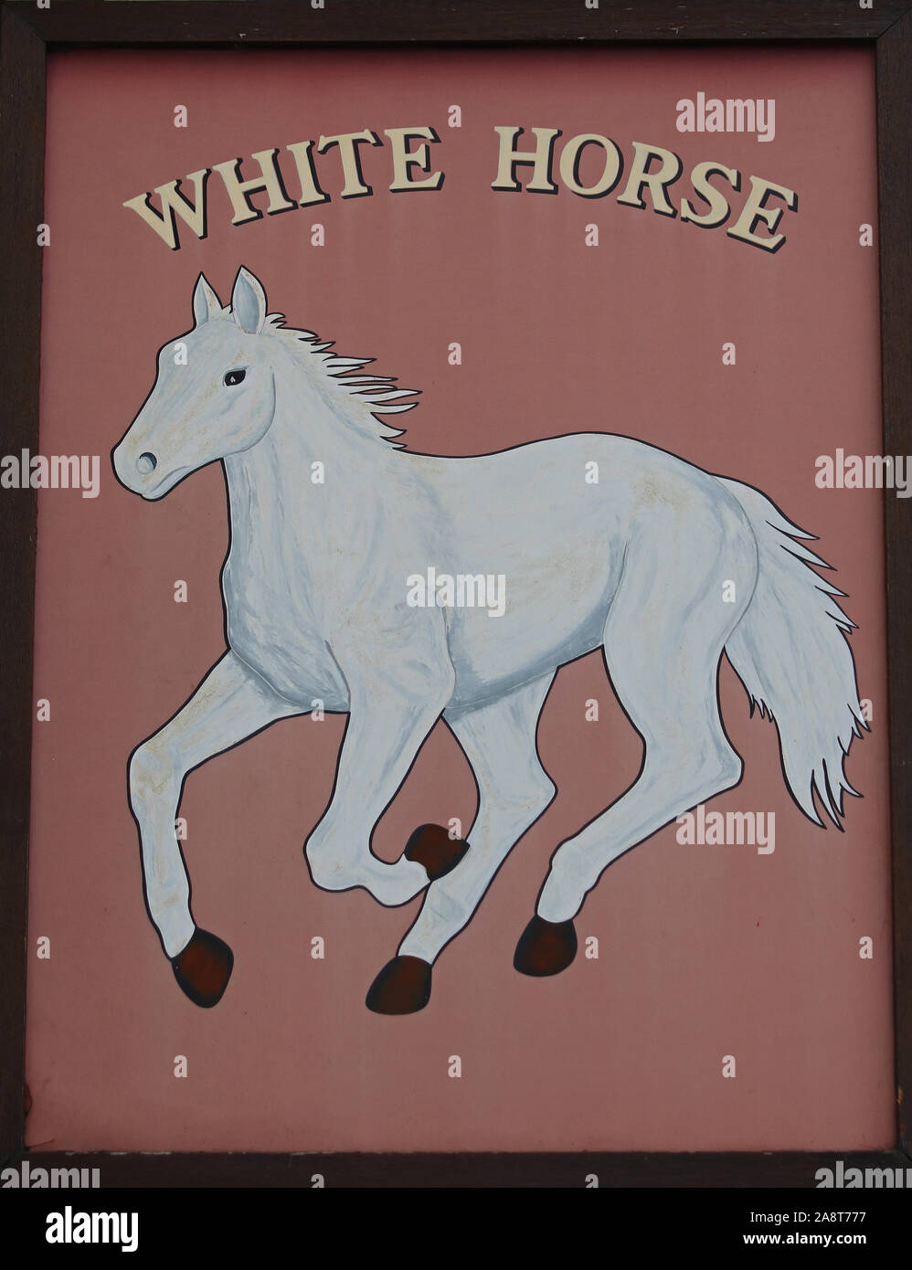 pub sign in Oxford for the White Horse pub in Broad Street one of the ...