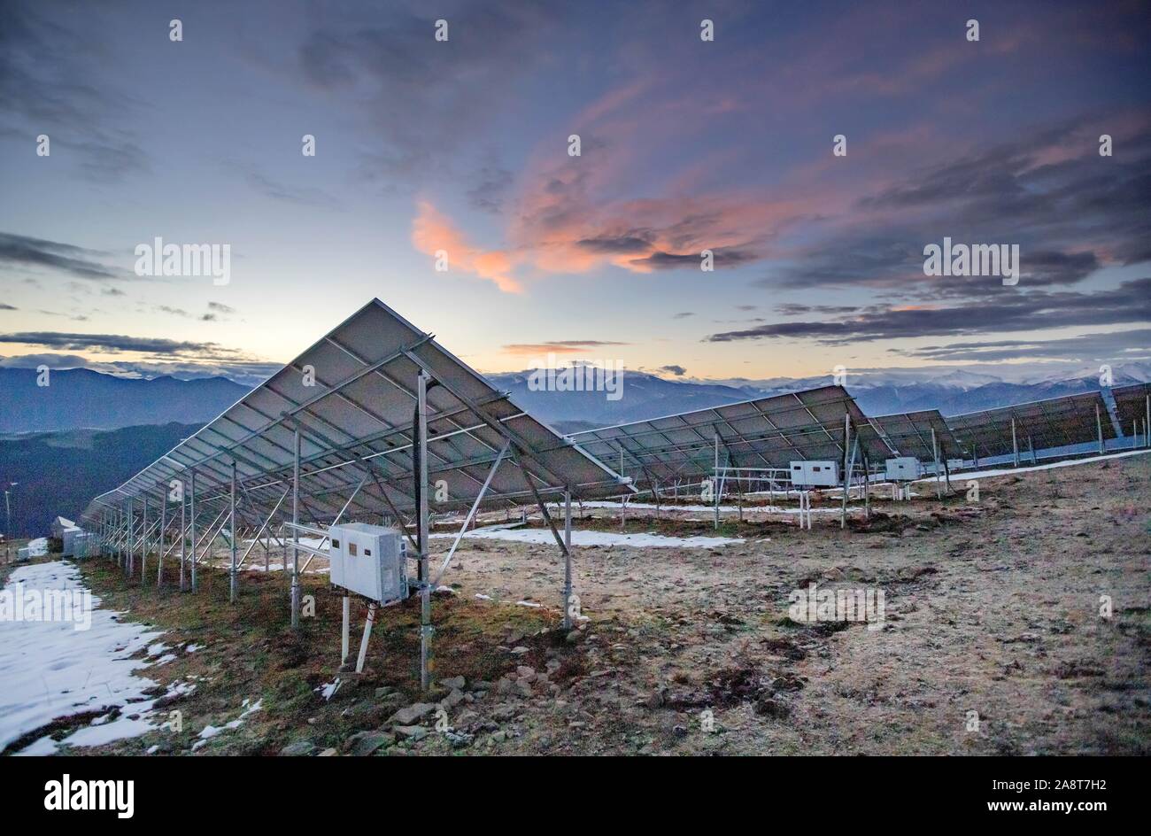 Aba, China. 10th Nov, 2019. The solar photovoltaic power generation ...