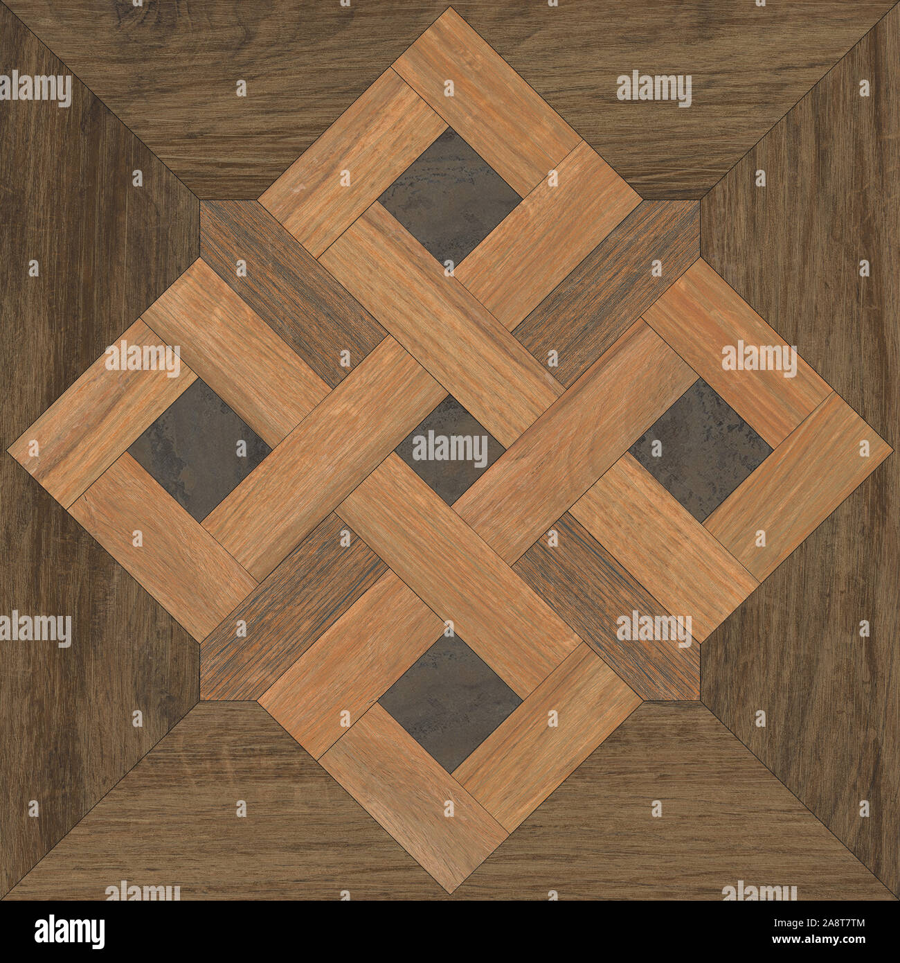 tiles, wooden geometric shapes, wooden floor tile Stock Photo - Alamy