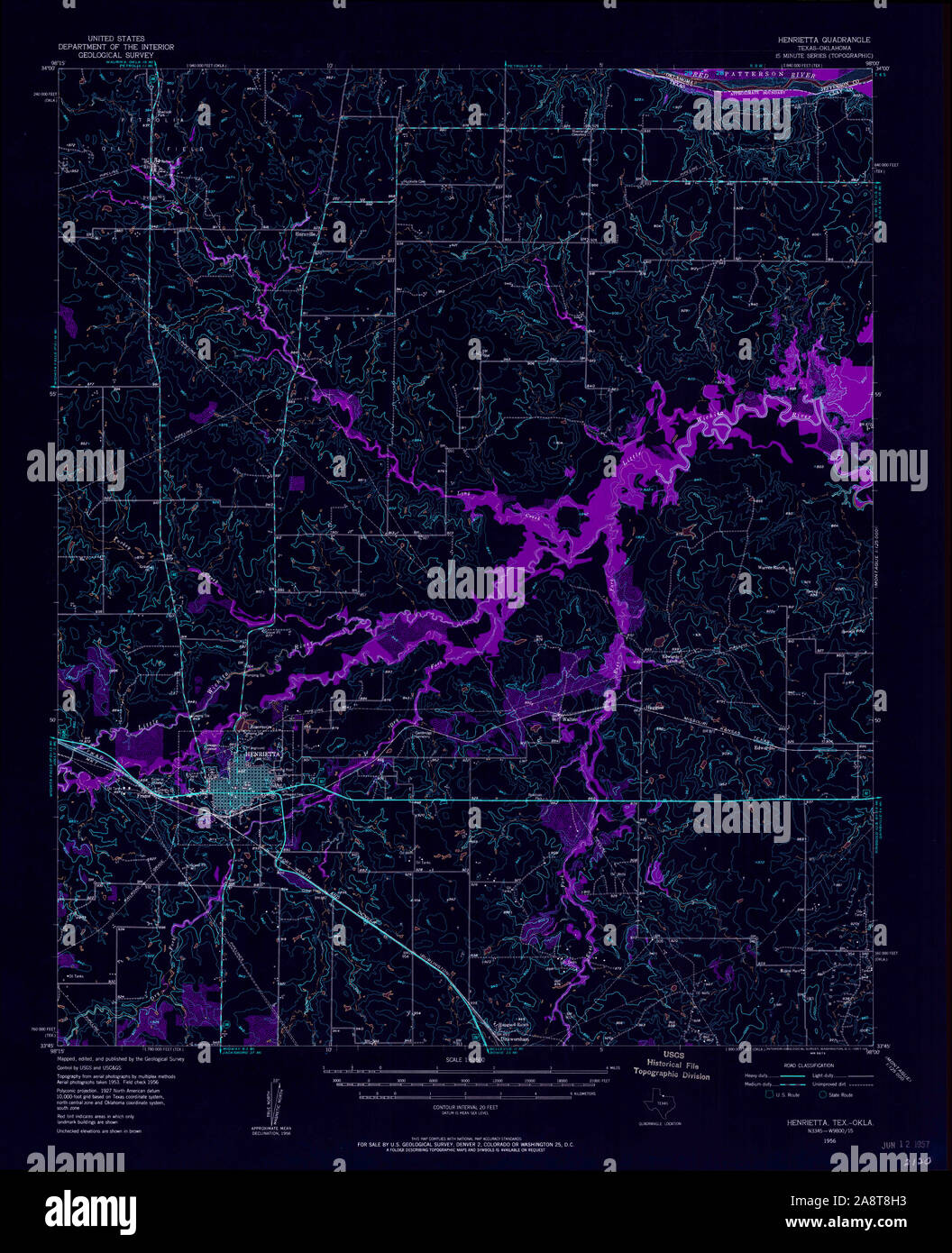Henrietta map hi-res stock photography and images - Alamy