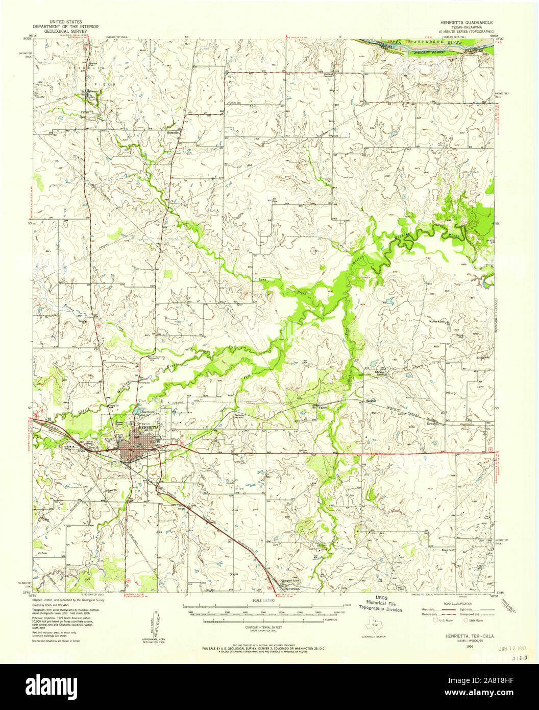 Henrietta map hi-res stock photography and images - Alamy
