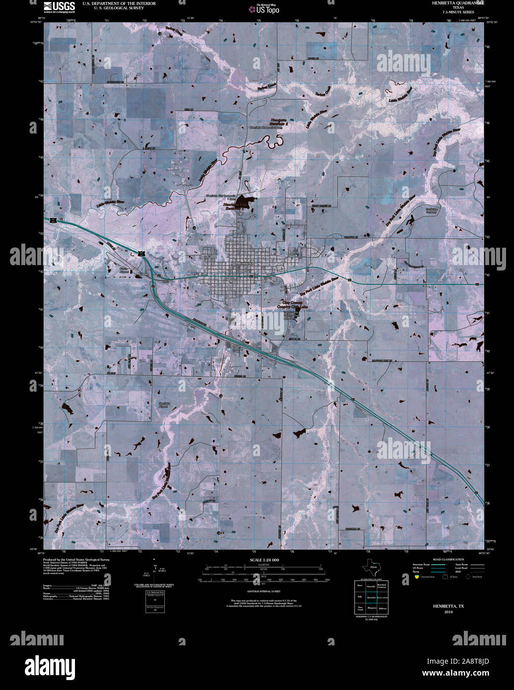Henrietta map hi-res stock photography and images - Alamy