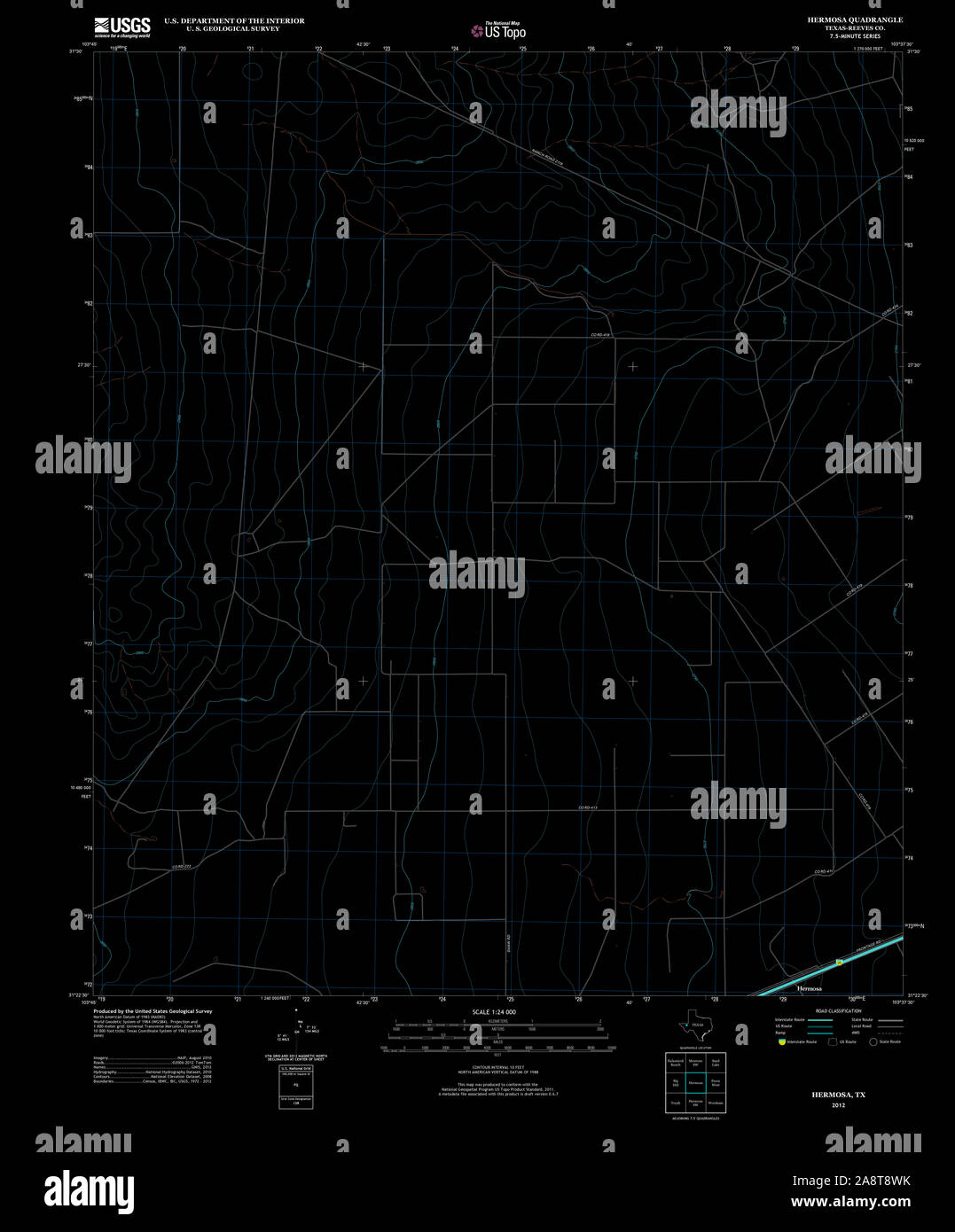 Map of hermosa hi-res stock photography and images - Alamy