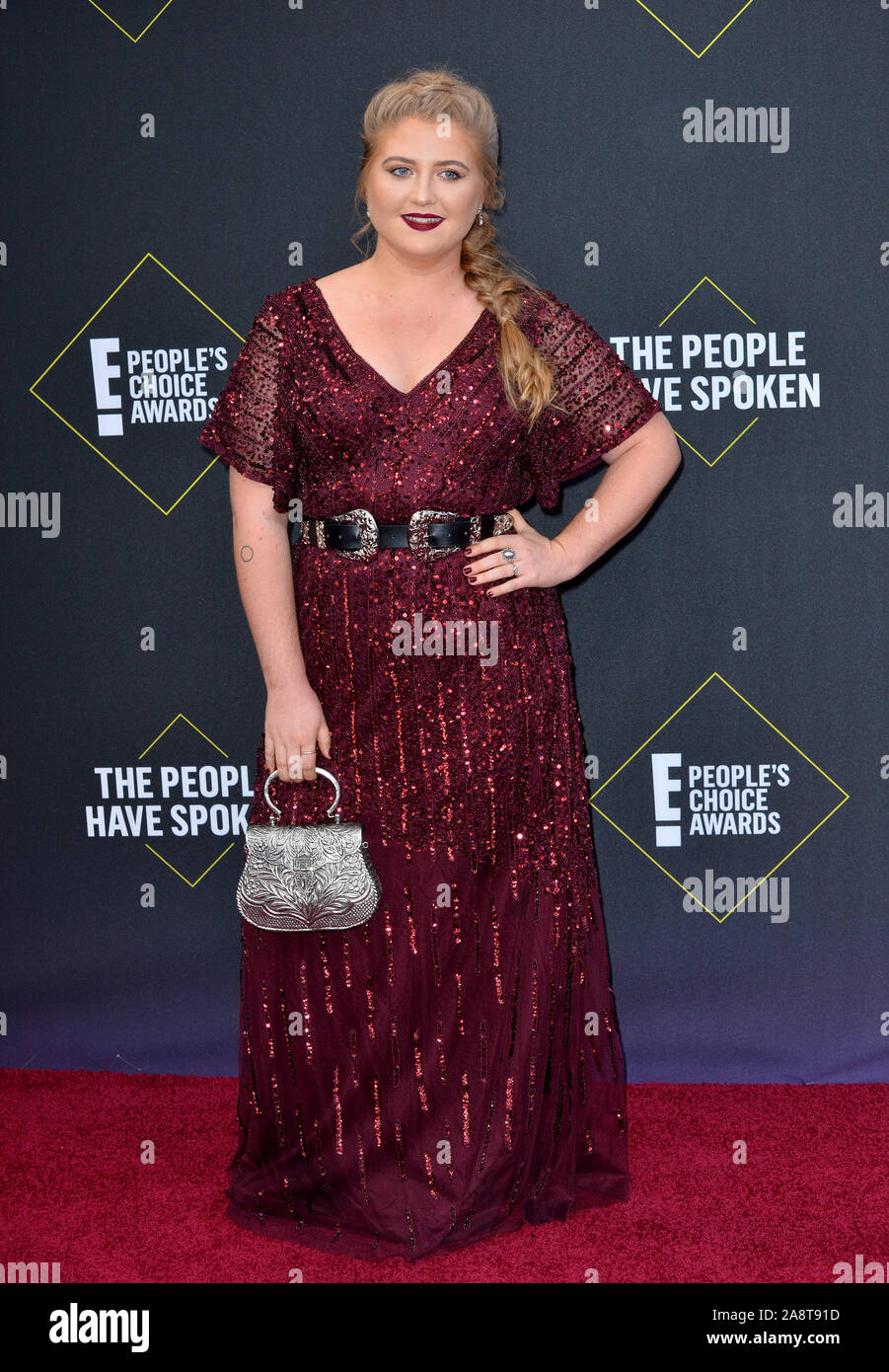 SANTA MONICA, USA. November 11, 2019: Jaicy Elliot at the 2019 E ...
