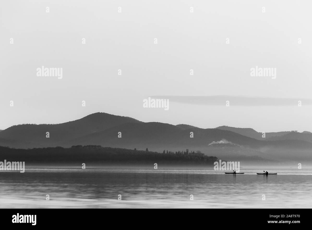 Distant canoes hi-res stock photography and images - Alamy