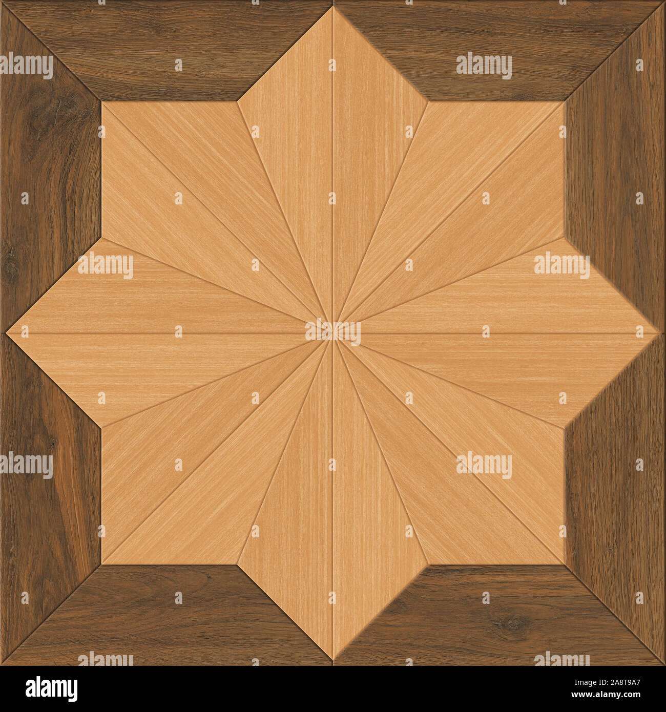 tiles, wooden geometric shapes, wooden floor tile Stock Photo - Alamy