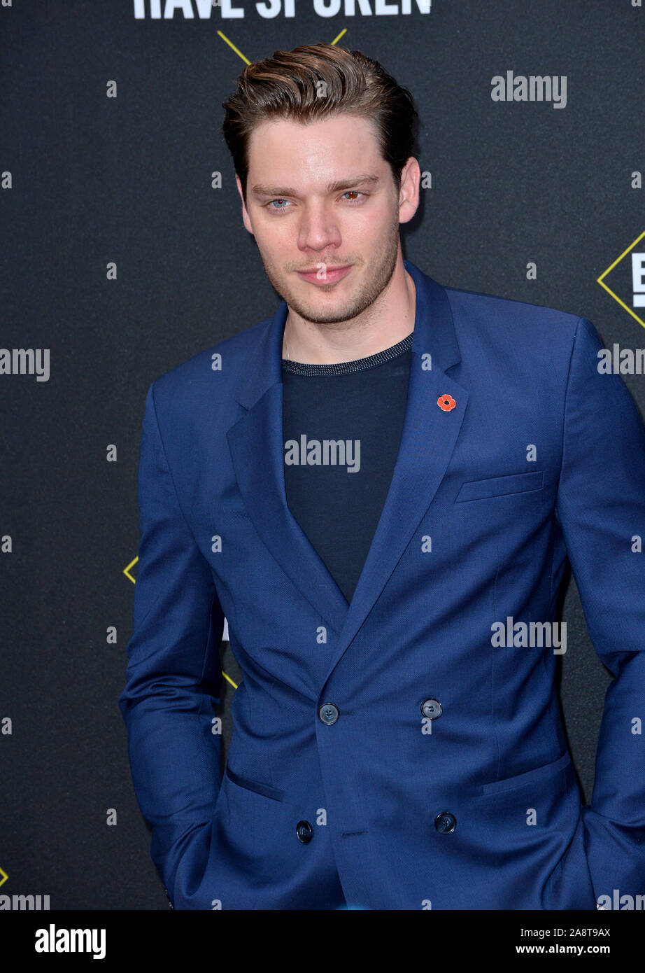SANTA MONICA, USA. November 11, 2019: Dominic Sherwood at the 2019 E ...