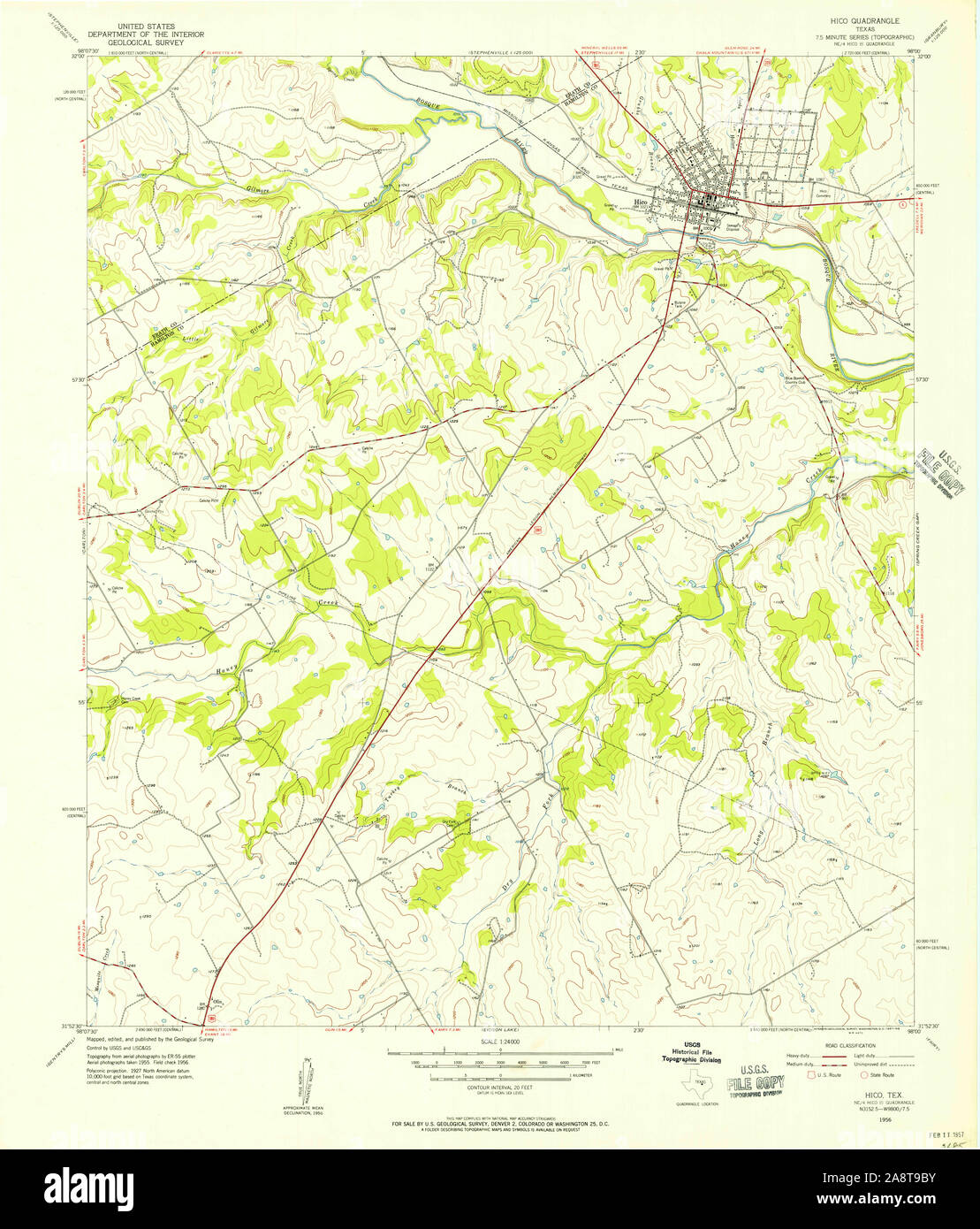 Hico texas map hi-res stock photography and images - Alamy