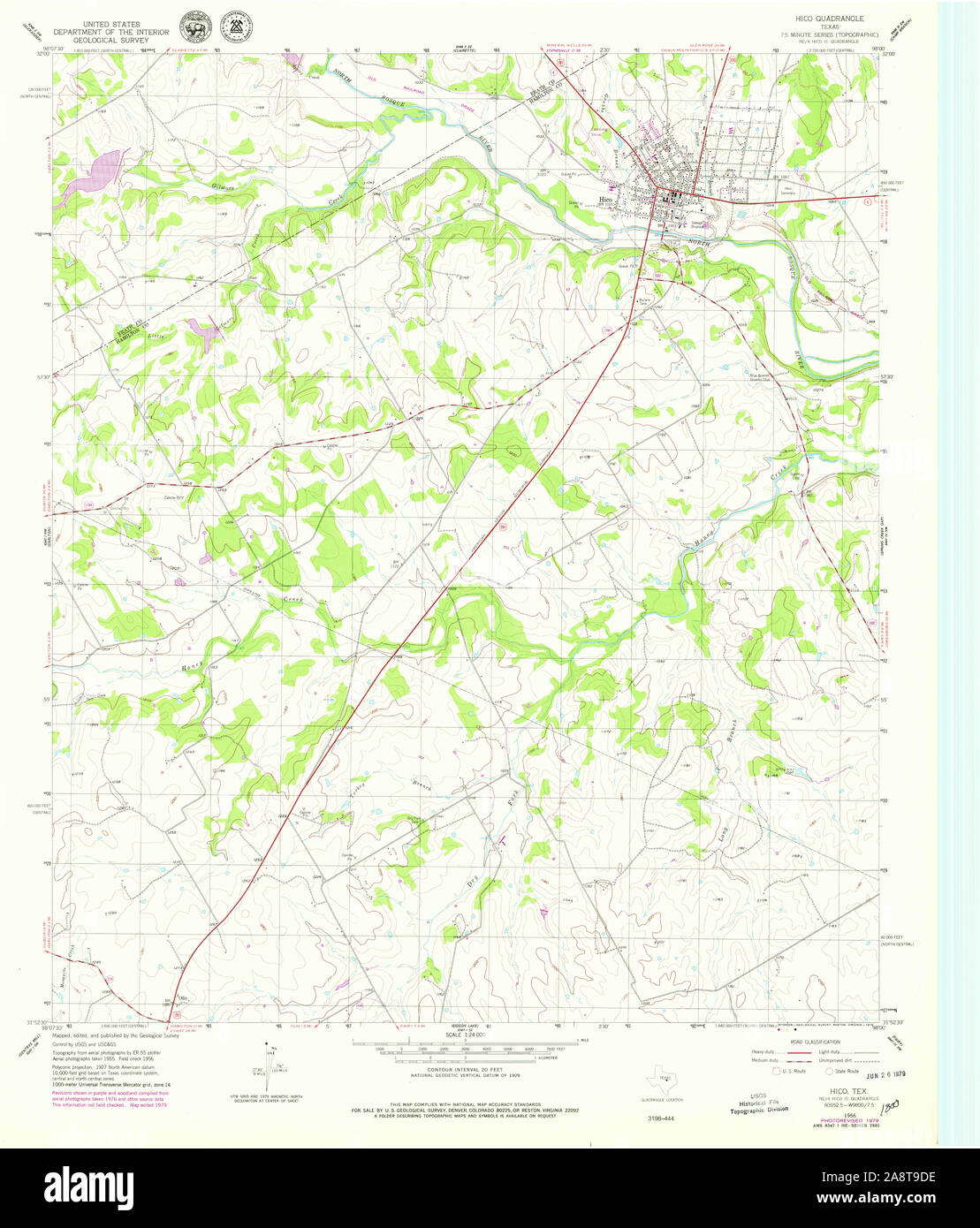 Hico texas map hi-res stock photography and images - Alamy