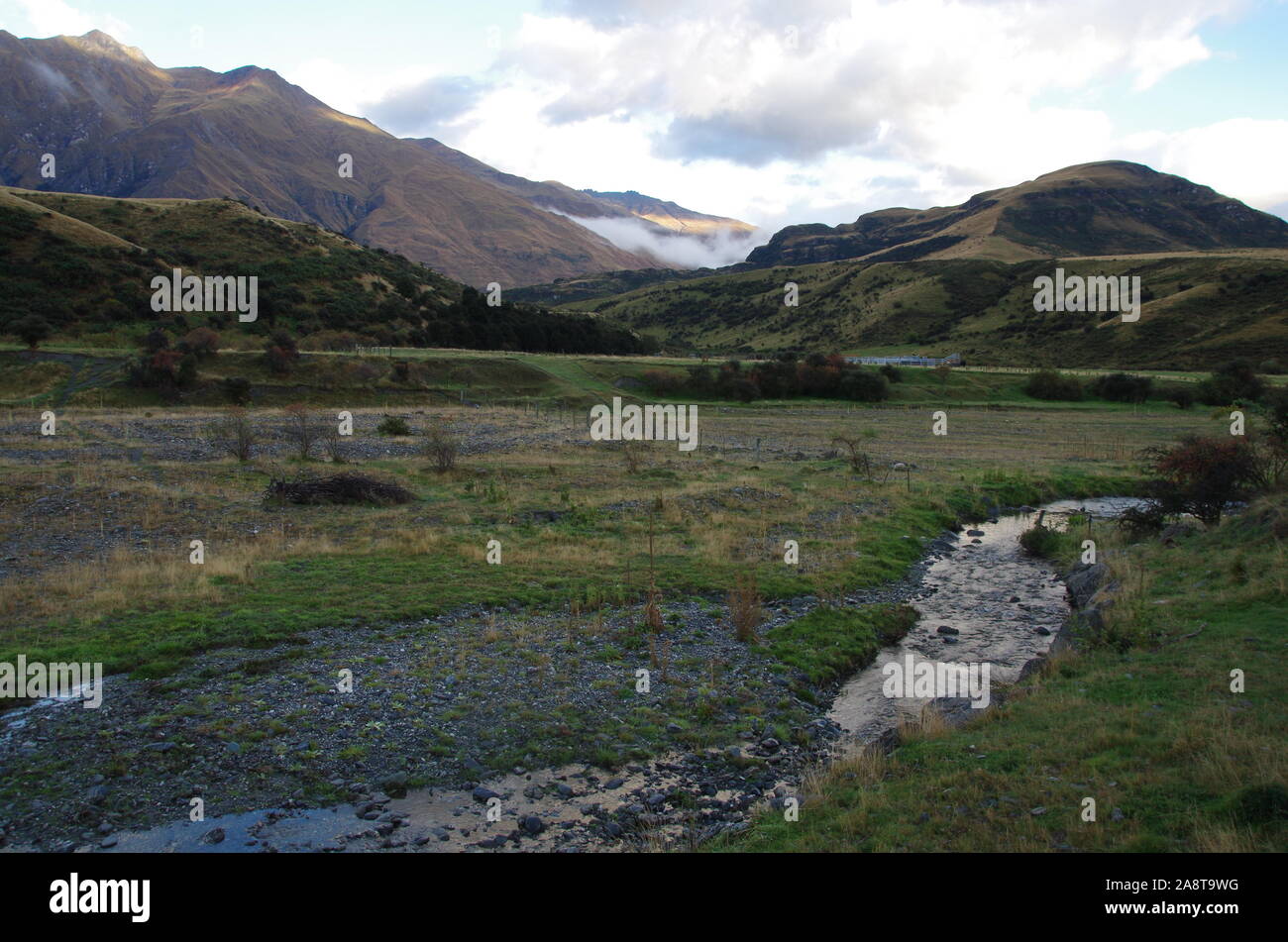 Te Araroa Trail. Motatapu Alpine Track. South Island. New Zealand Stock ...