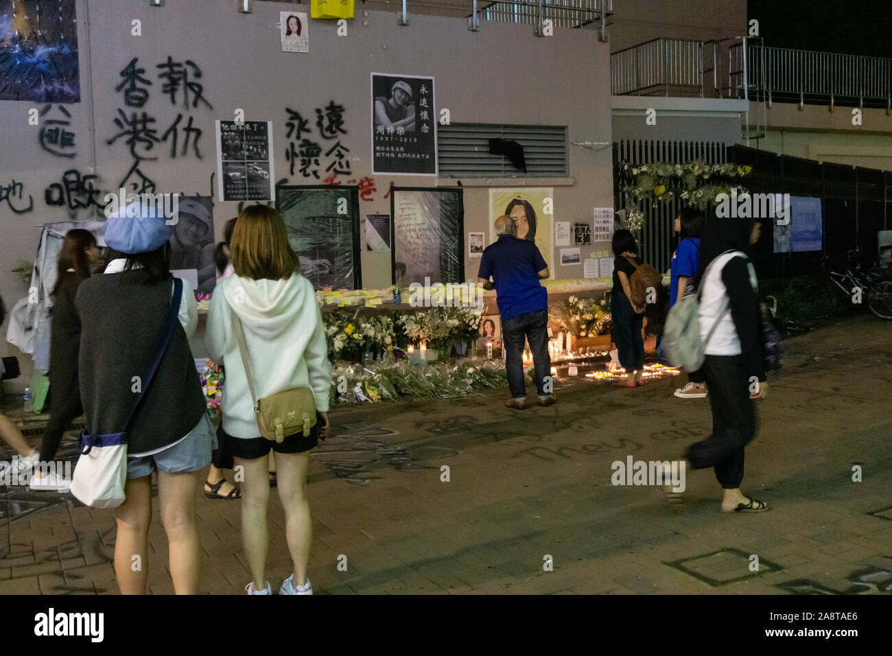 Memorial for death of HK student who died following police action in ...