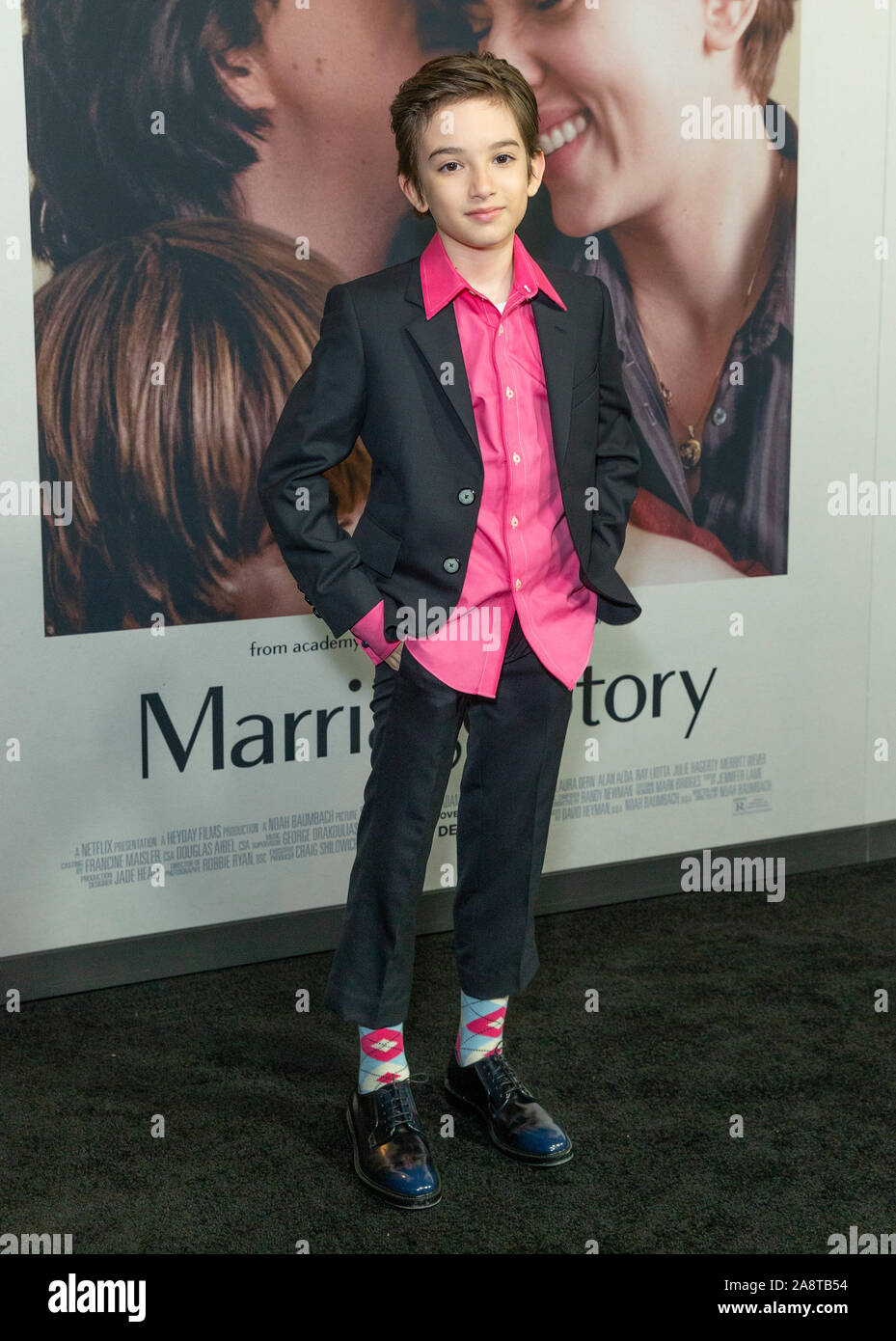 New York, United States. 10th Nov, 2019. Azhy Robertson attends ...