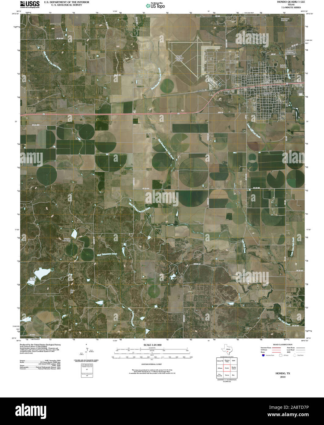 Map of hondo hi-res stock photography and images - Alamy
