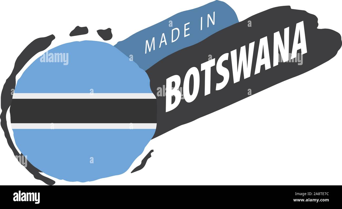 Botswana flag, vector illustration on a white background Stock Vector Image & Art - Alamy