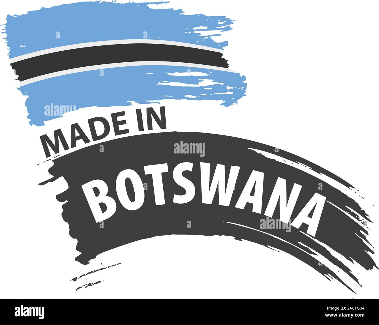 Botswana flag, vector illustration on a white background Stock Vector Image & Art - Alamy