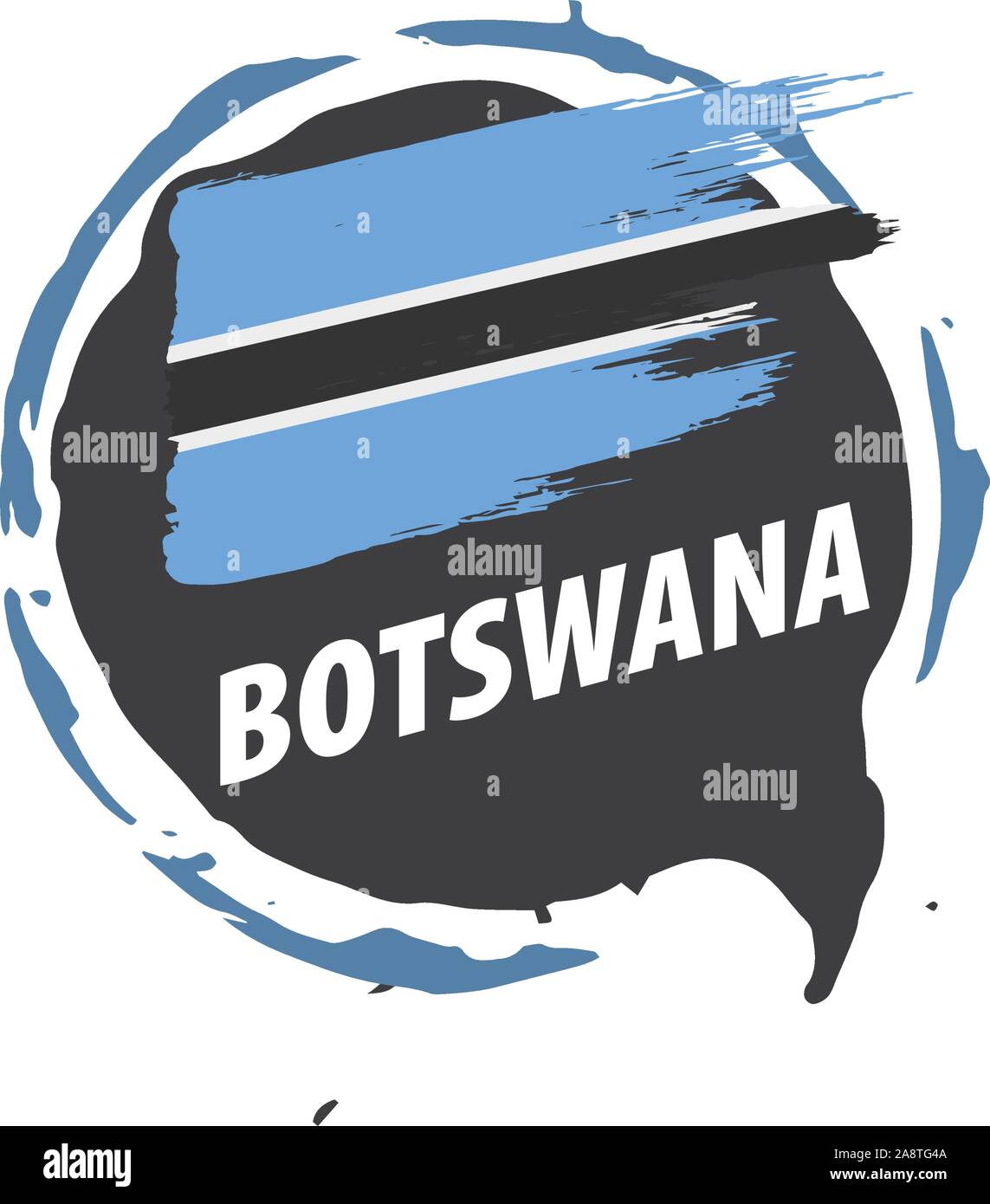 Botswana flag, vector illustration on a white background Stock Vector Image & Art - Alamy