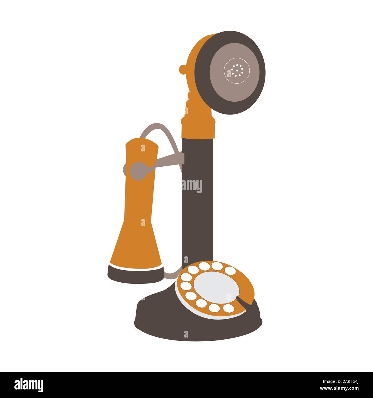 Old style telephone illustration hi-res stock photography and images ...