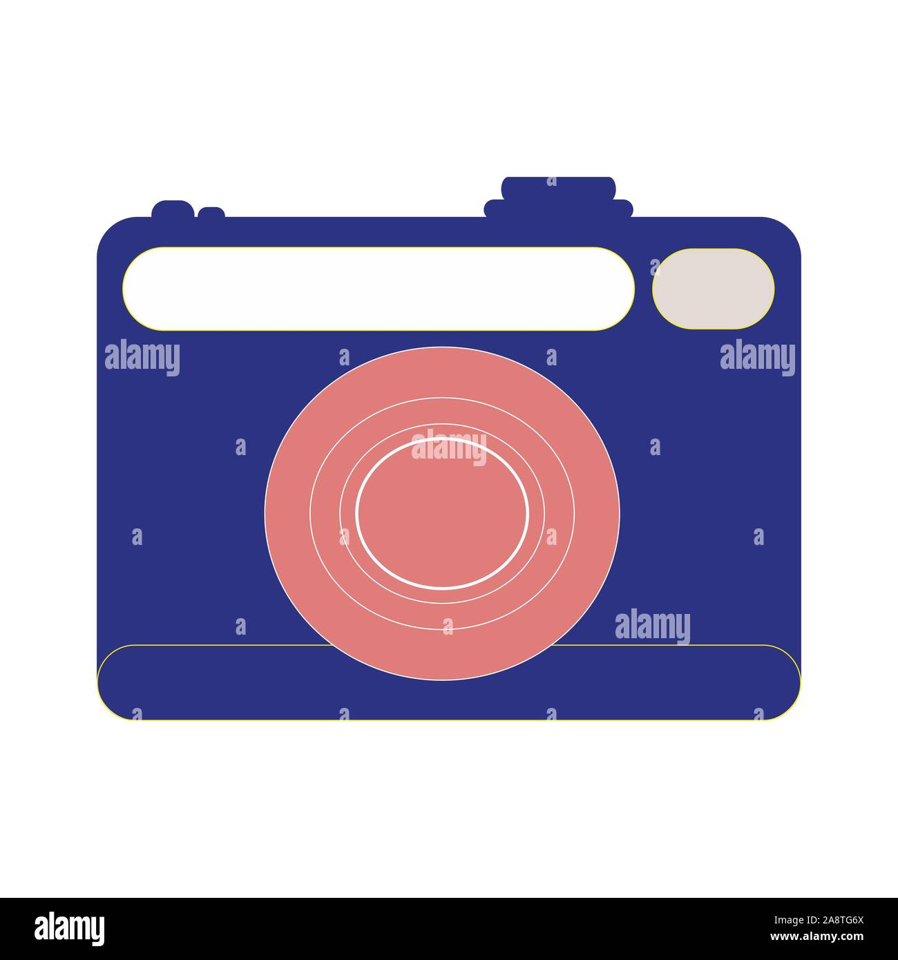 White photo frame colored Stock Vector Images - Alamy