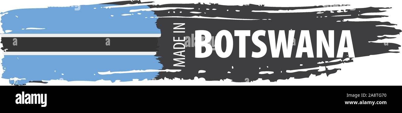 Botswana flag, vector illustration on a white background Stock Vector Image & Art - Alamy