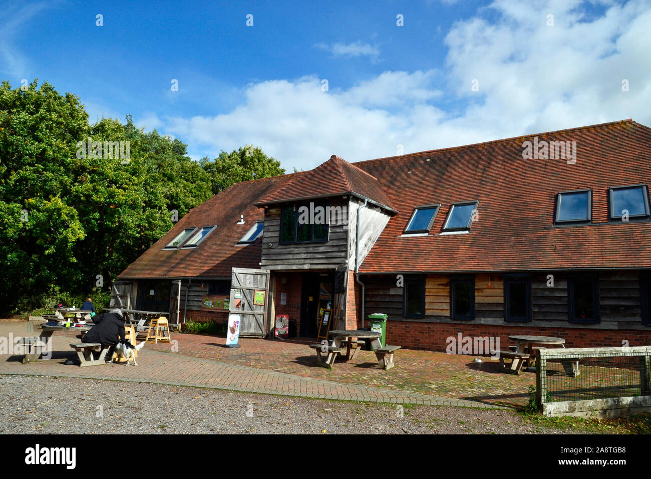 Visitor Centre and cafe at the Itchen Valley Country Park, West End ...