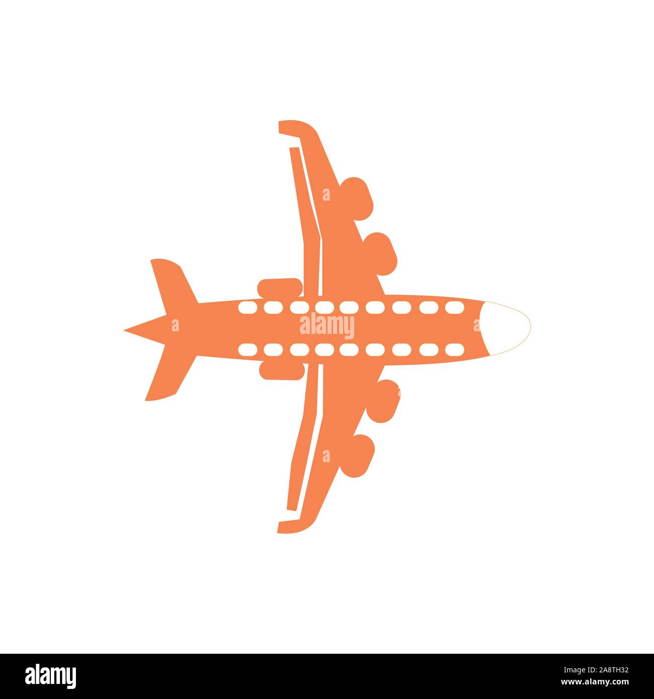 Orange aeroplane Cut Out Stock Images & Pictures - Alamy