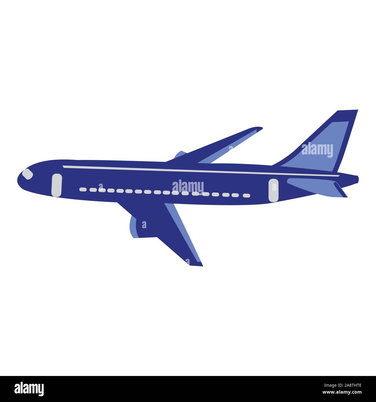 Blue white biplane Stock Vector Images - Alamy