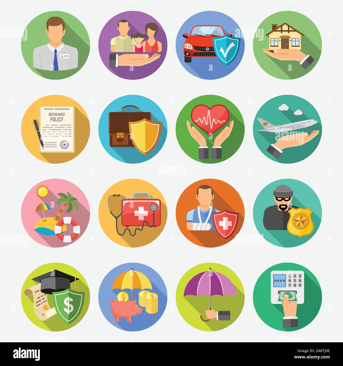 Medical insurance umbrella Stock Vector Images - Alamy