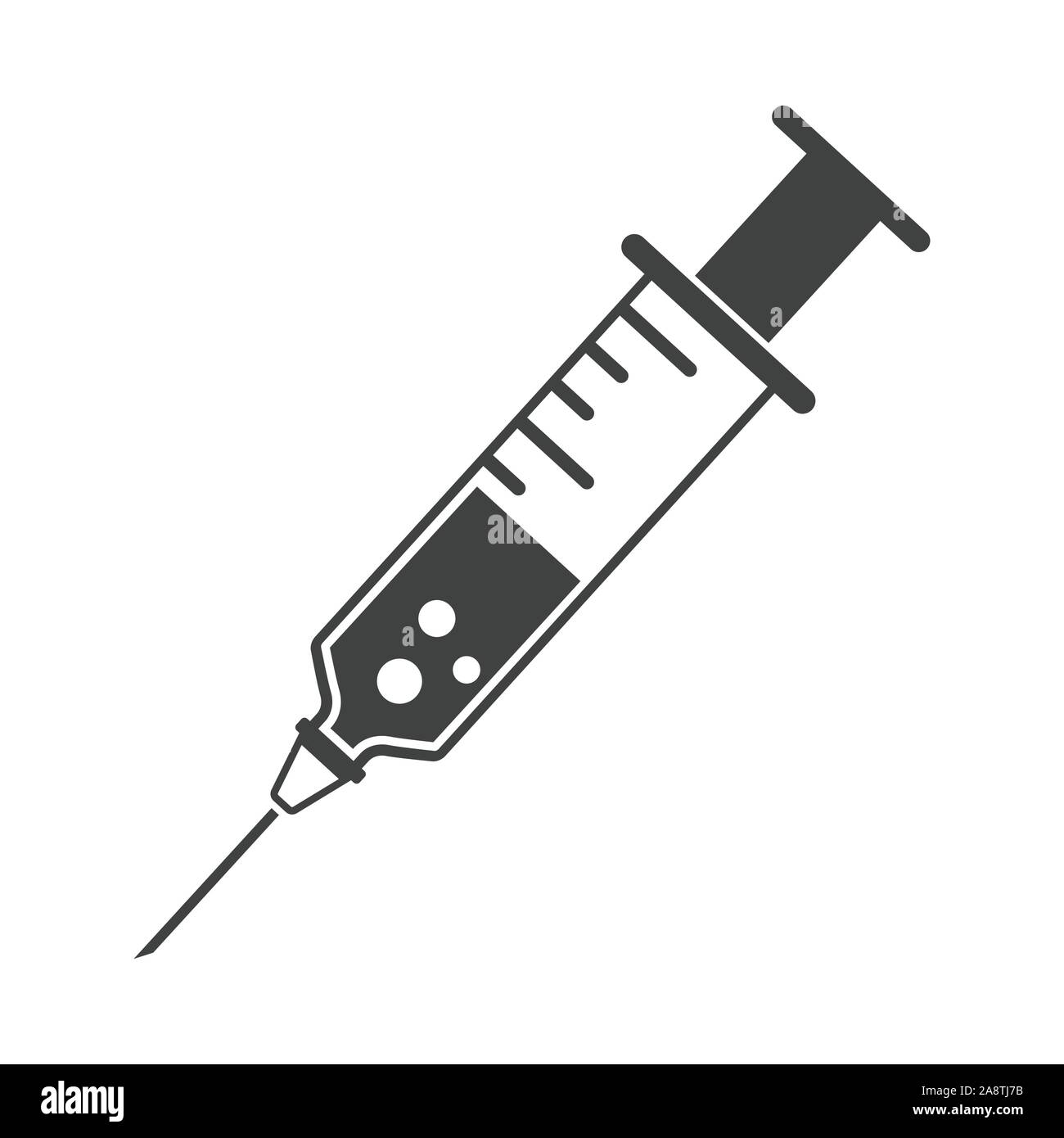 Plastic Medical Syringe Icon Stock Vector Image & Art - Alamy