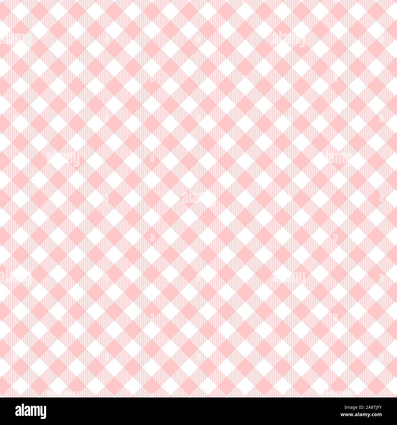 Pink Gingham seamless pattern. Texture from rhombus/squares for - plaid ...