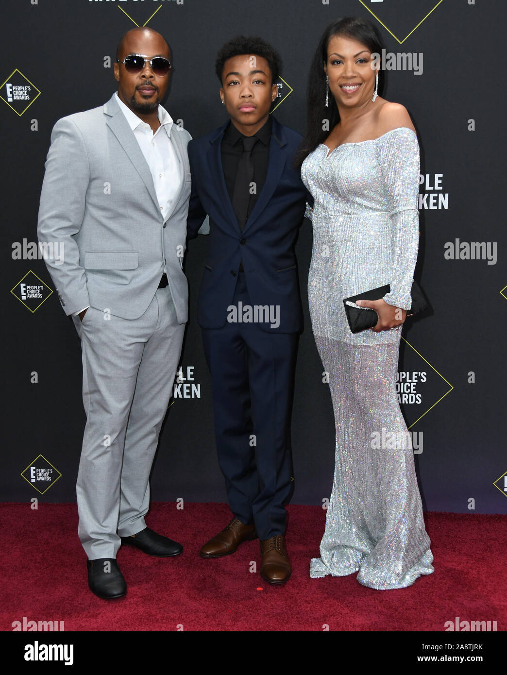 Santa Monica, California, USA. 10th Nov, 2019. Aiyana Ma'at, Asante ...