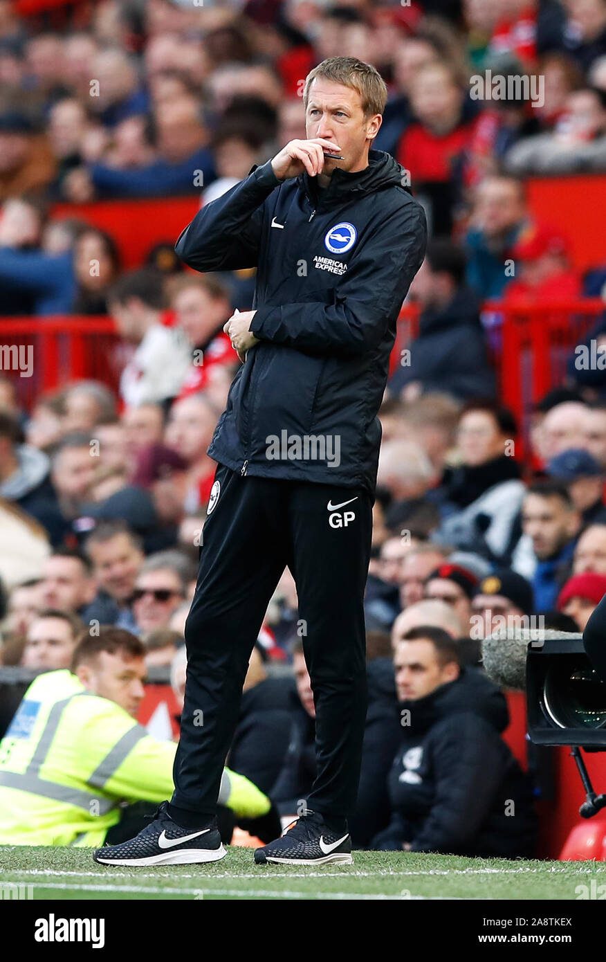 Brighton and Hove Albion manager Graham Potter during the Premier ...