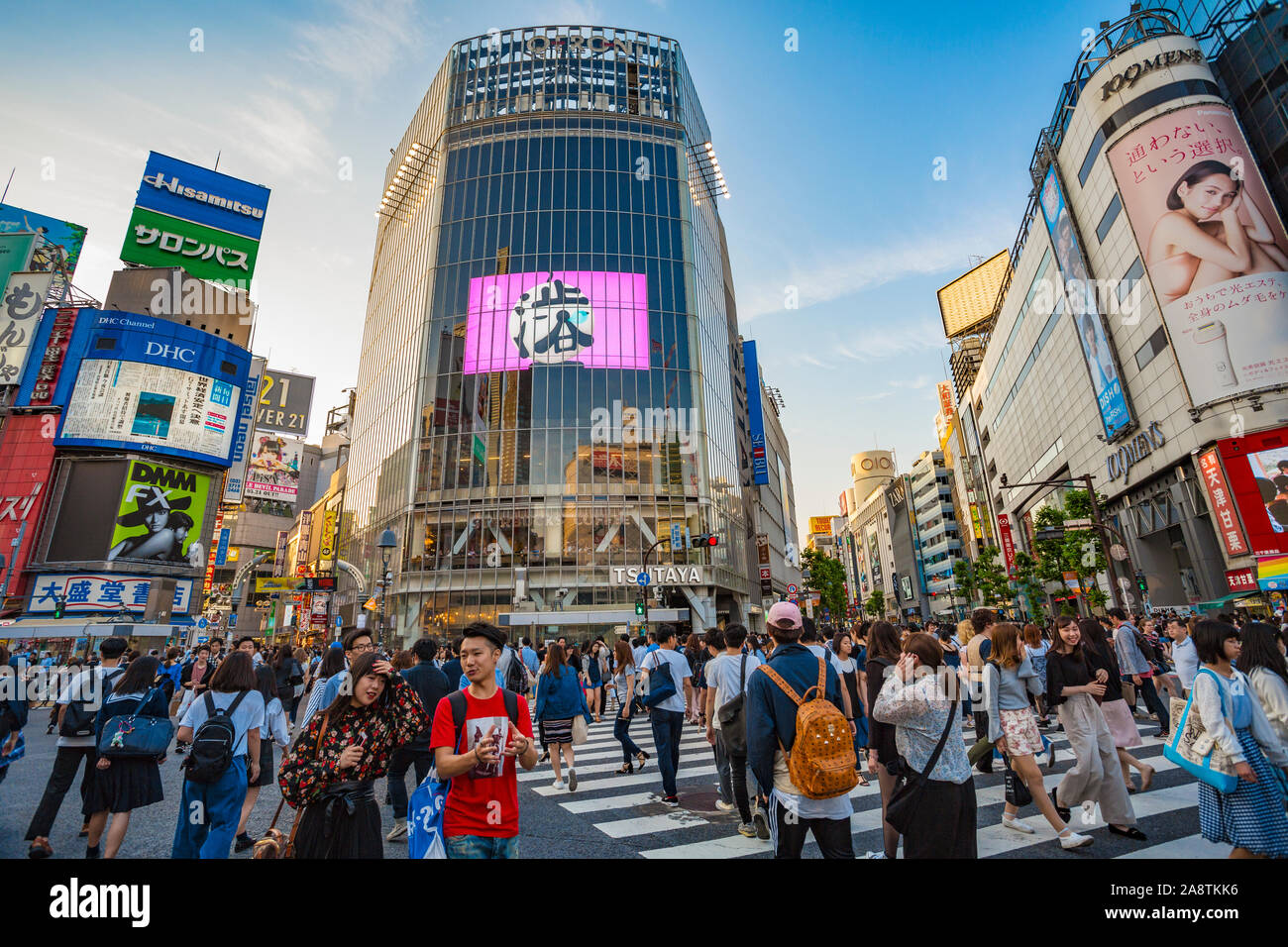 Shibuya Crossing, the busiest intersection in the World, Tokyo, Japan ...
