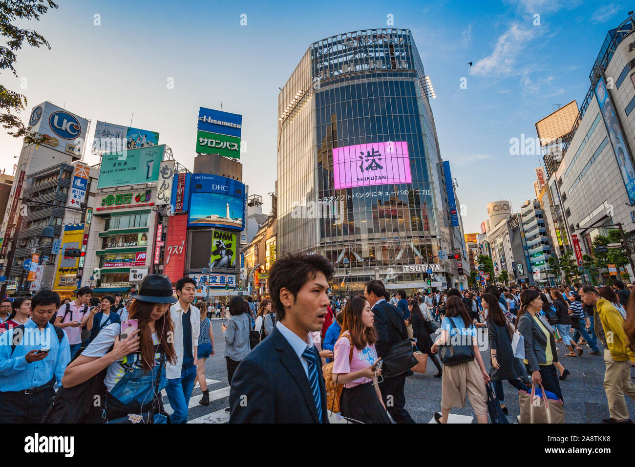 Shibuya Crossing, the busiest intersection in the World, Tokyo, Japan, Asia Stock Photo - Alamy