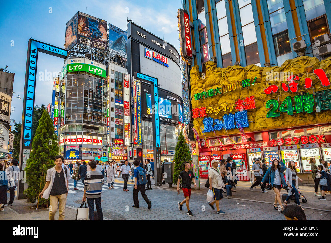 Kabukicho. Red-light district. Shinjuku district, Tokyo, Japan, Asia ...
