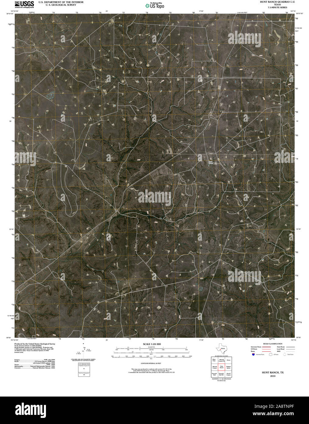 Hunt texas map hi-res stock photography and images - Alamy