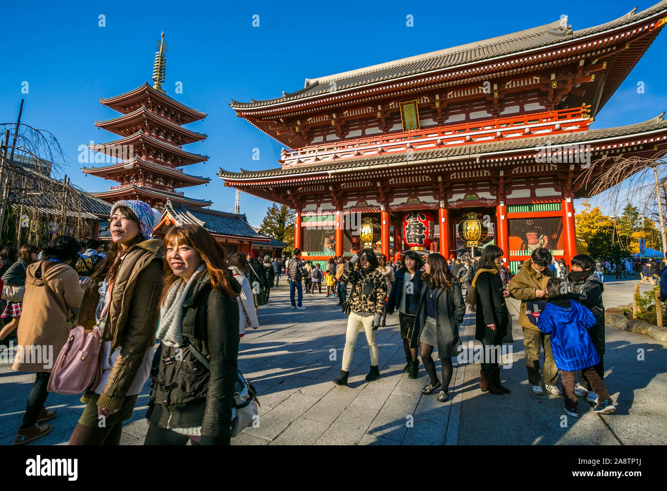 Sensoji Buddhist Temple. Asakusa Neighborhood. Tokyo. Japan Stock Photo ...