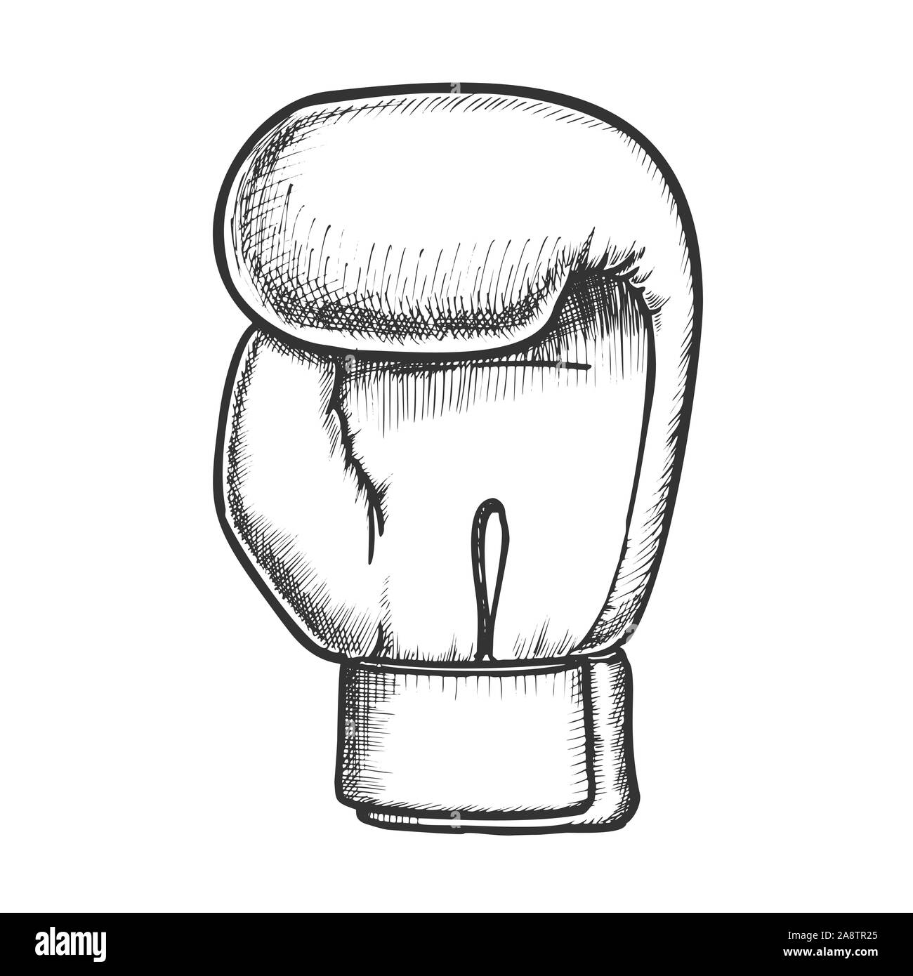 Boxing Glove For Sport Competition Retro Vector Stock Vector Image ...