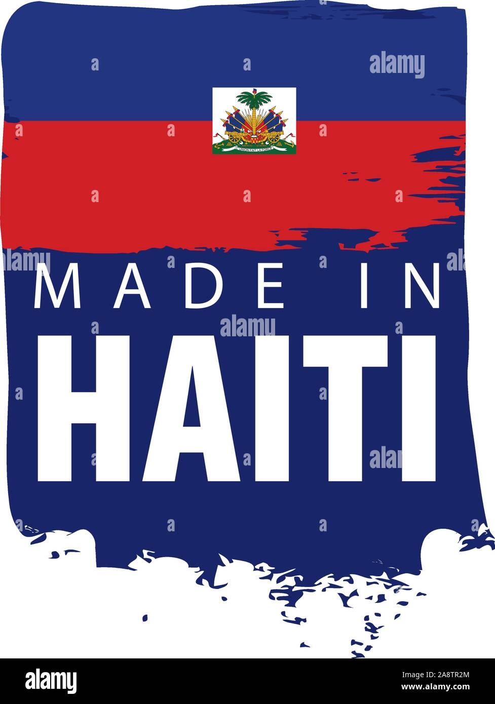 Haiti flag, vector illustration on a white background Stock Vector ...